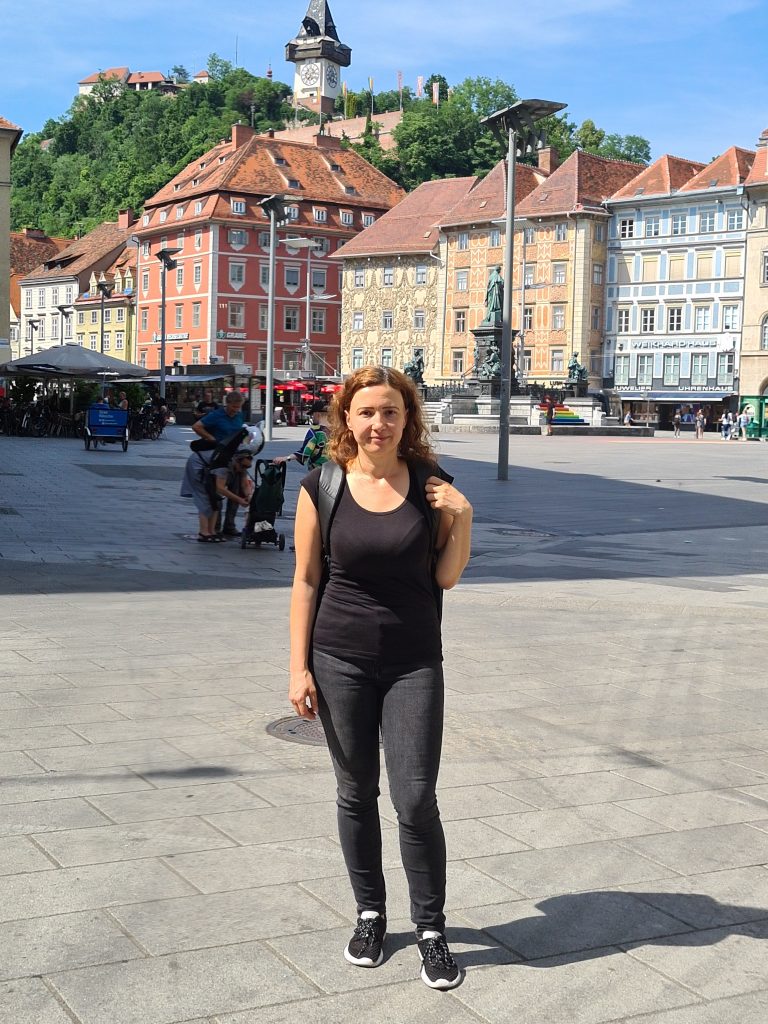 The doctoral student Marsida Ibro from Alexander Moisiu University ...